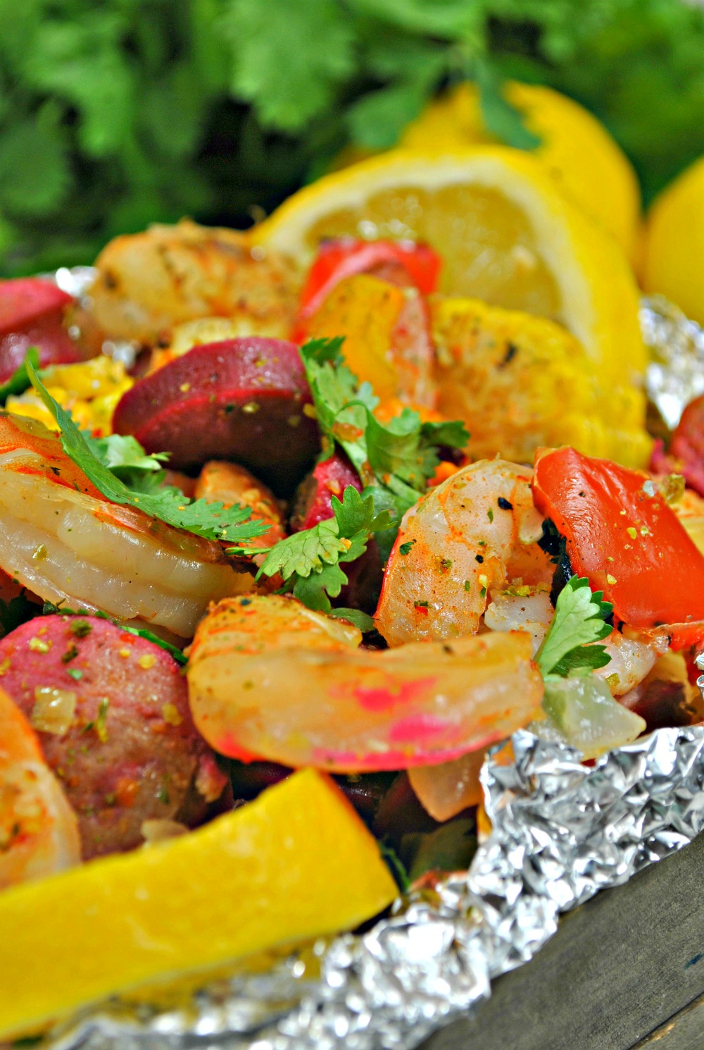 Shrimp Hobo Foil Dinner Recipe