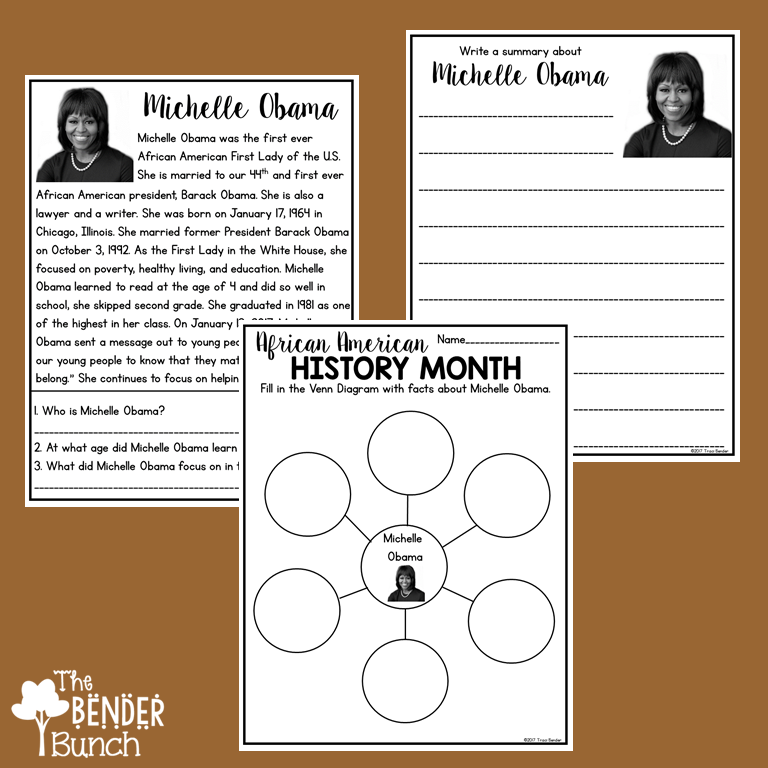 The Bender Bunch: Modern Day African American History Month Unit