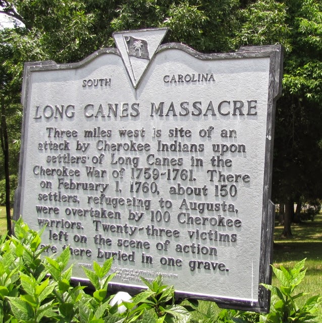 Jim Bob's Historical Marker Visits : June 21 The Long Cane Massacre and ...