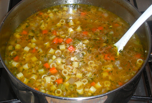 Mishap Cooking: Barilla Ditalini Soup w/Barley & Potato