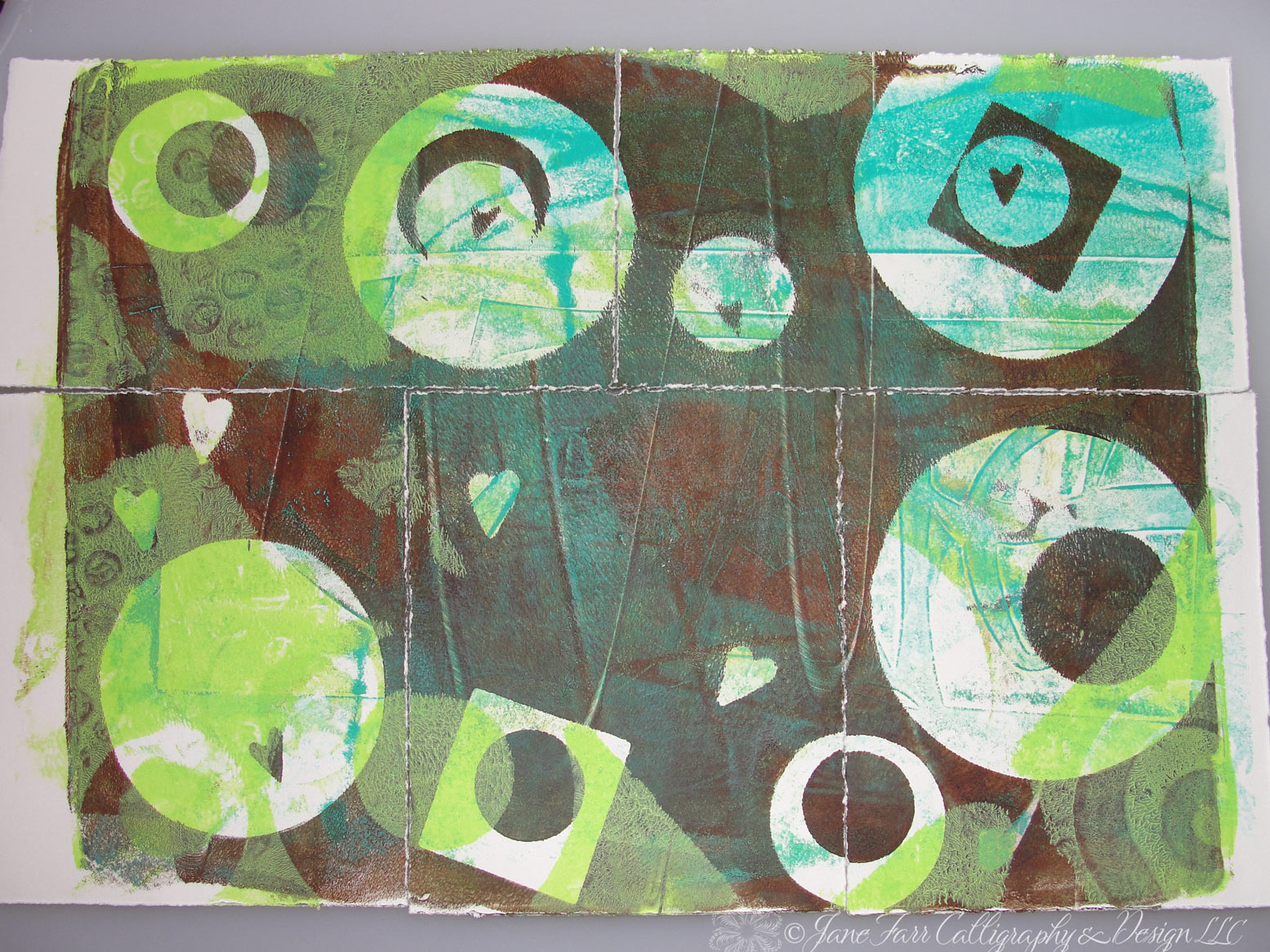 A Place To Flourish: Calligraphy Flourish Friday - Gelli Arts Printing ...