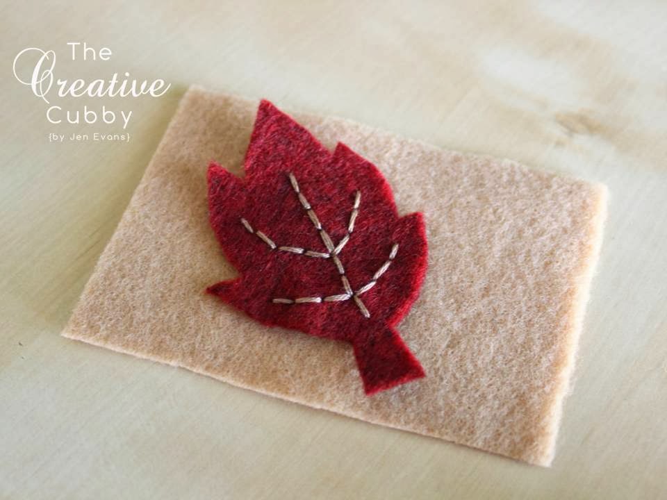 The Creative Cubby: Fall Felt Leaves Tutorial