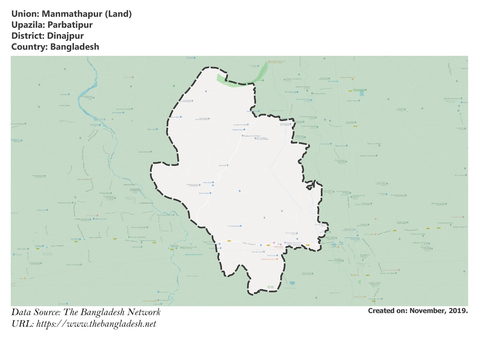 Manmathapur Union, Dinajpur