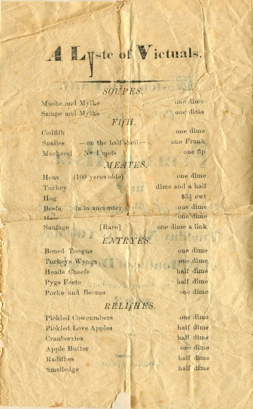 The American Menu: The Tea Party