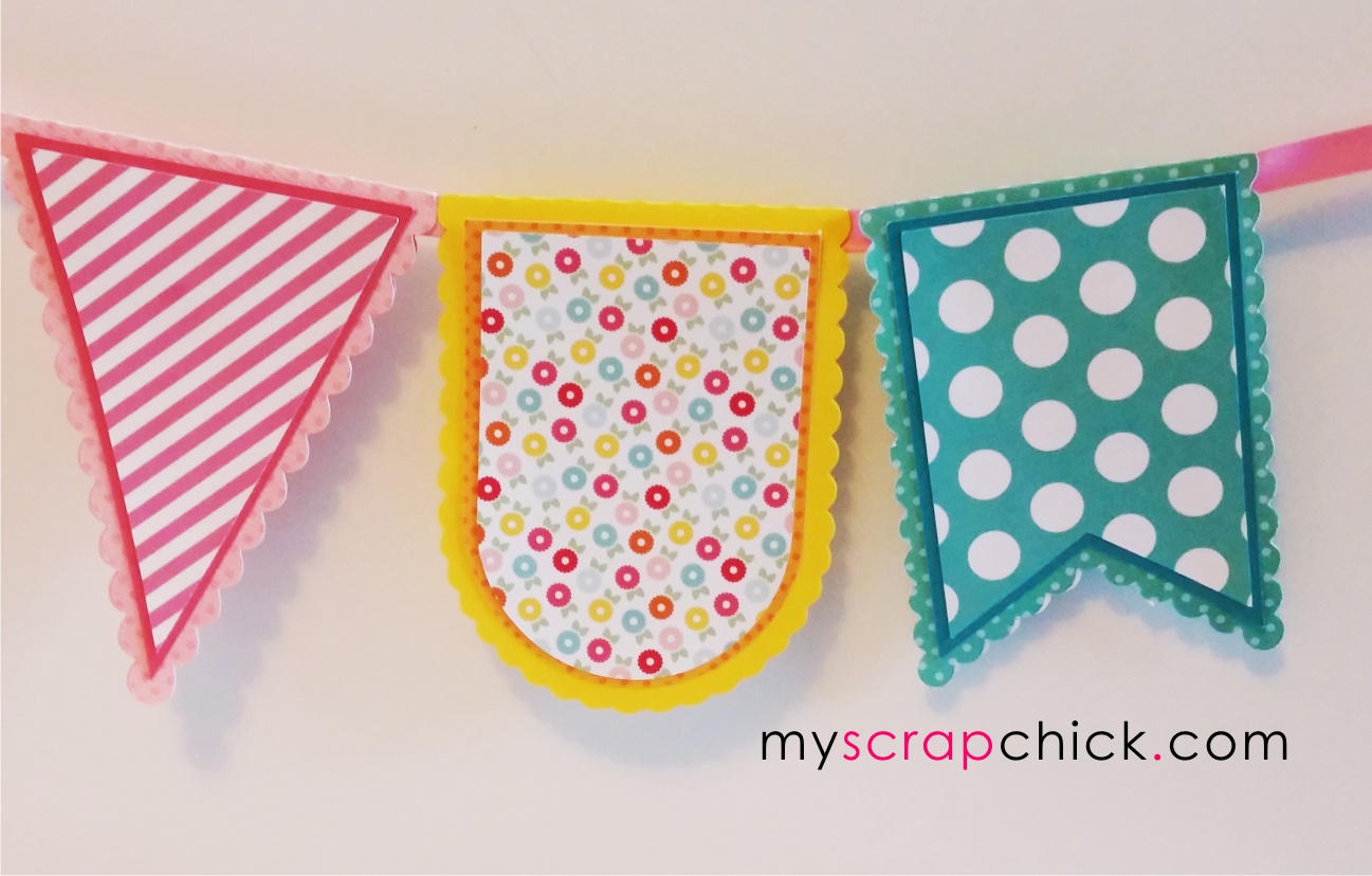 Quick Paper Party Pennants - myscrapchick