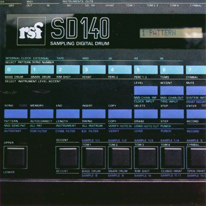 MATRIXSYNTH: Aphex Twin UNIQUE SUPER RARE RSF SD-140 VINTAGE Drum Machine