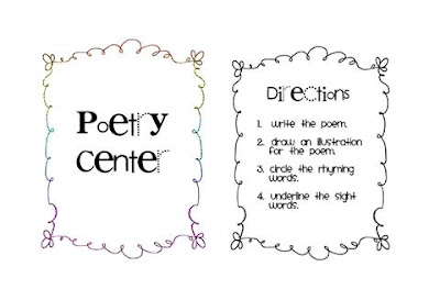 Classroom Freebies Too: Poetry Centers
