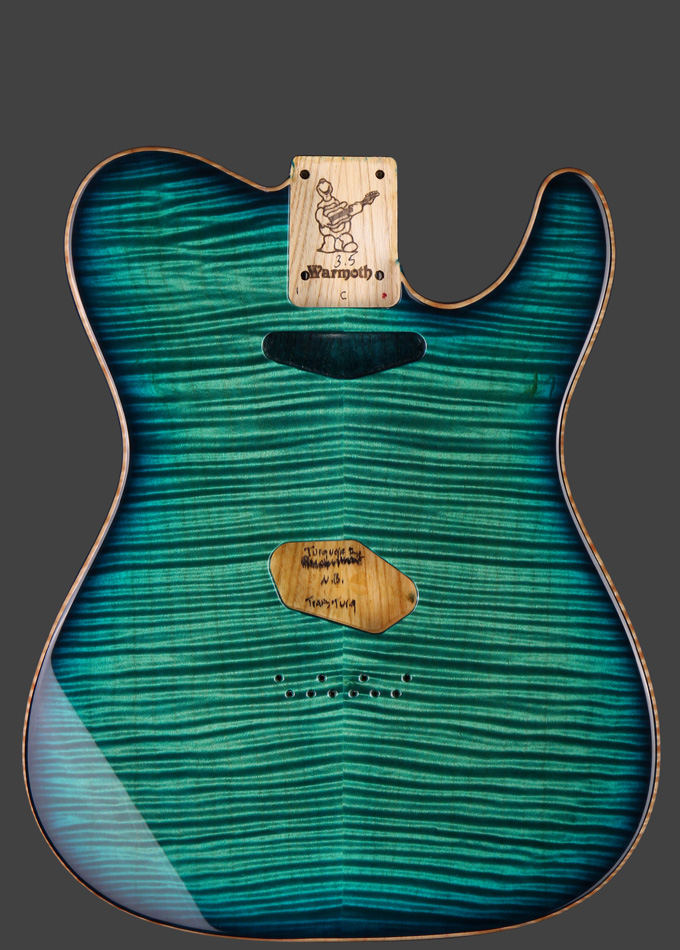Turquoise Burst Chambered GK synth Tele | Unofficial Warmoth Forum