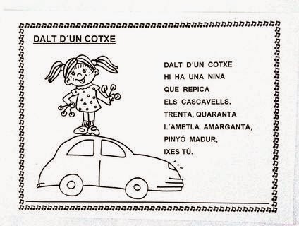 CANTORES INFANTILES: DALT D´UN COTXE HI HA UNA NINA