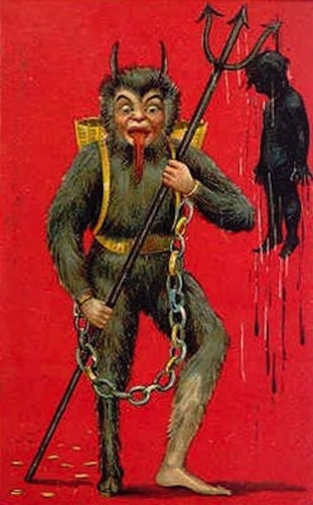 Creepy Krampus: 30 Vintage Postcards of the “Devil Santa Claus From ...