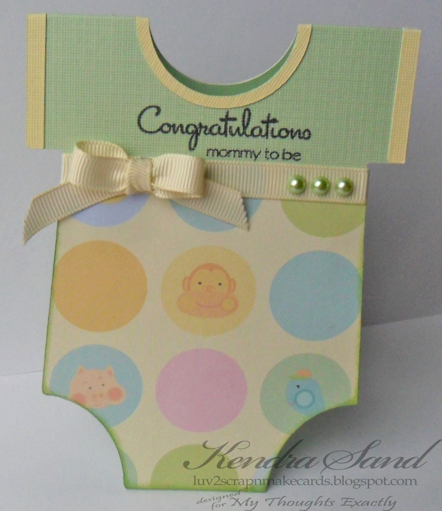 Luv 2 Scrap n' Make Cards: Baby Card