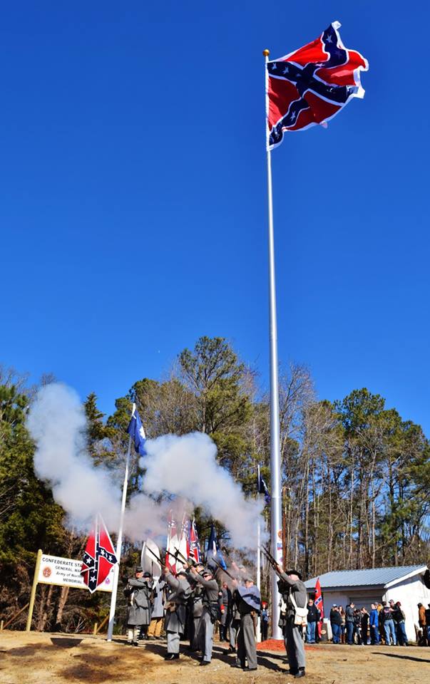 The Virginia Flaggers: Va Flaggers: I-95 Wade Hampton Flag Raised in ...