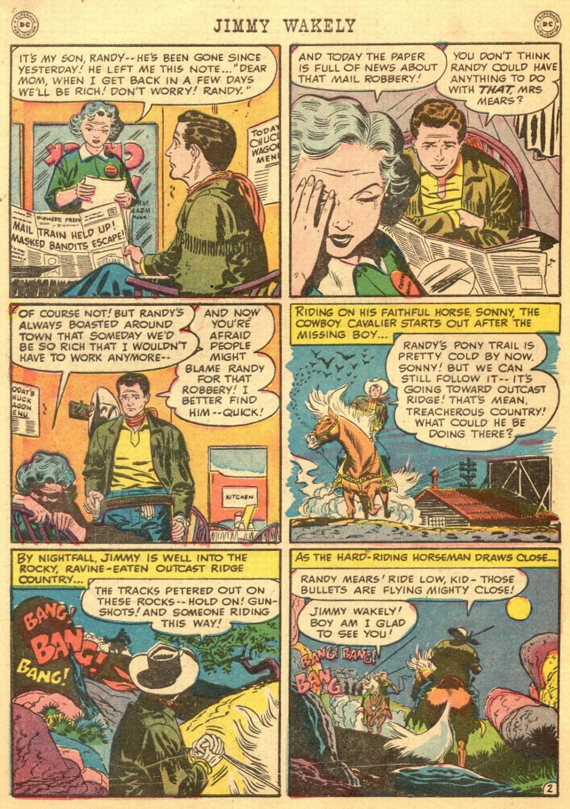 The ALEX TOTH archives: TOTH - JIMMY WAKELY 01 the Cowboy Swordman ...