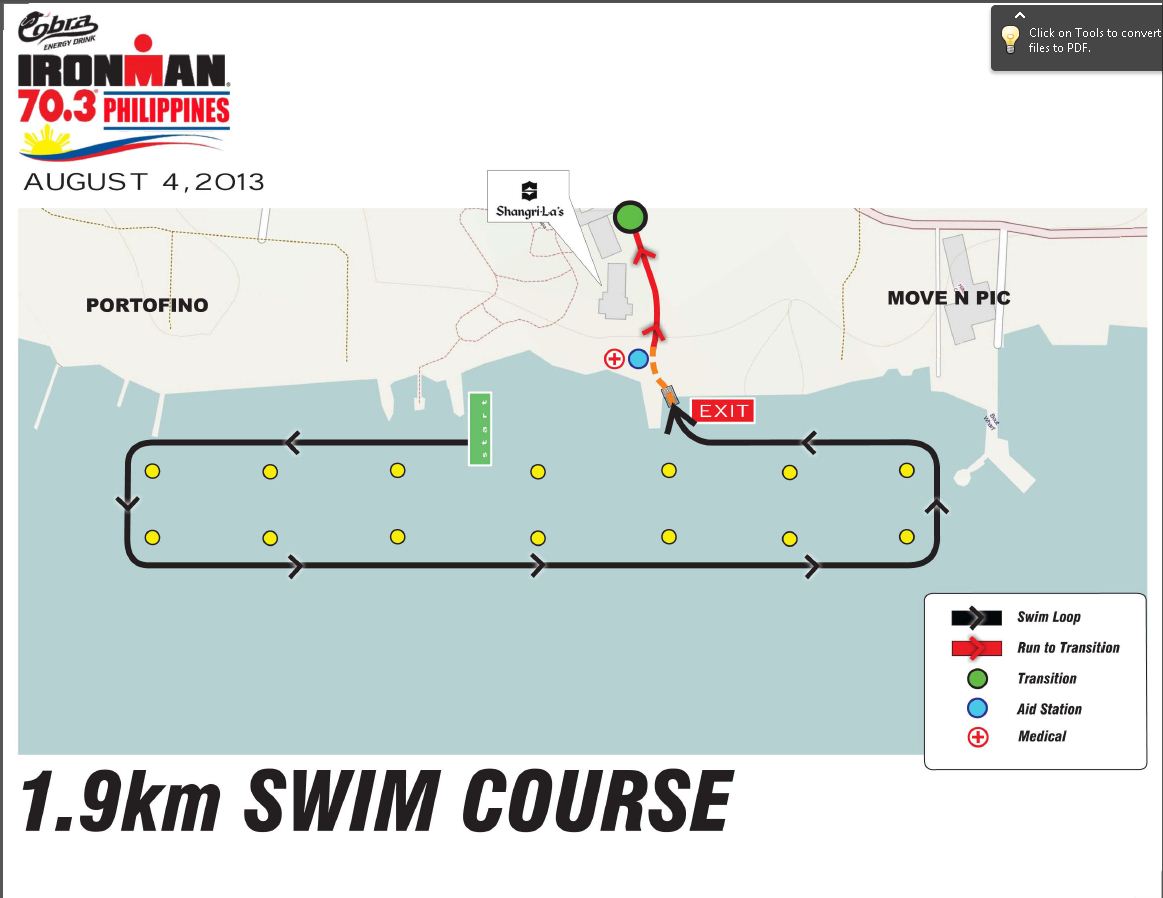 Cobra Ironman 70.3 2013 Philippines Complete Race Map