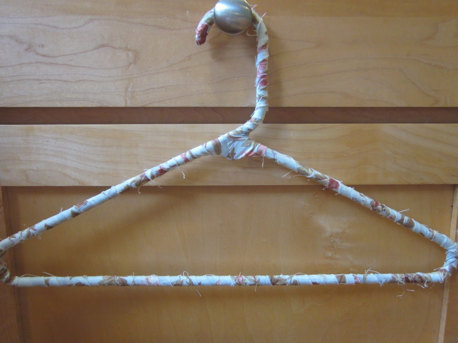 Queen B Creates: Fabric Wrapped Hangers