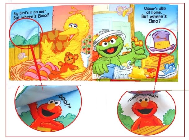 eLza Baby Online Shop: Restocked: Where's Elmo A Peek A Boo Book :-)