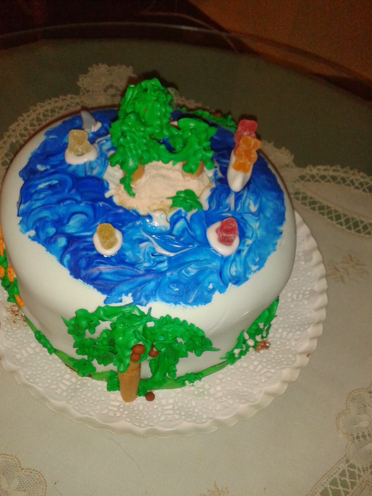 La Tartería de Marta: TARTA DE OSITOS PLAYEROS