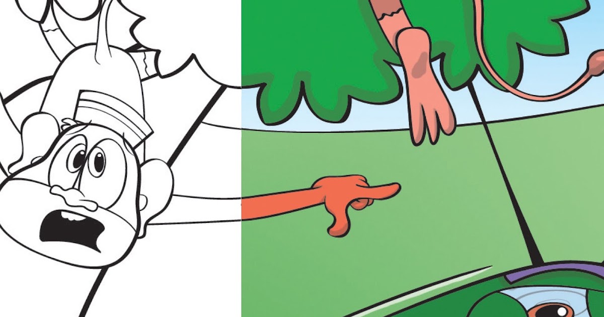 Veggie Tales Coloring Pages Larryboy