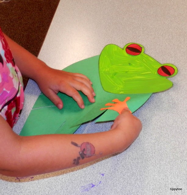 Tippytoe Crafts: Peeking Red-Eyed Tree Frogs