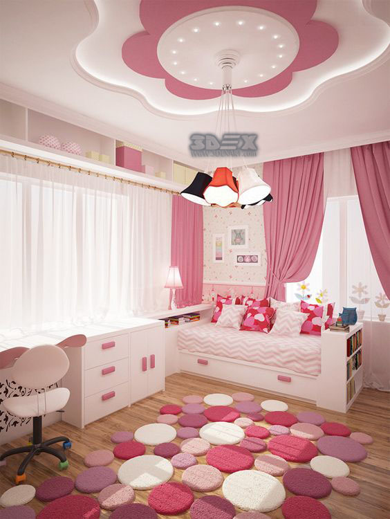 Modern Kids Bedroom Ceiling Designs Simple And Cheerful Kids Bedroom