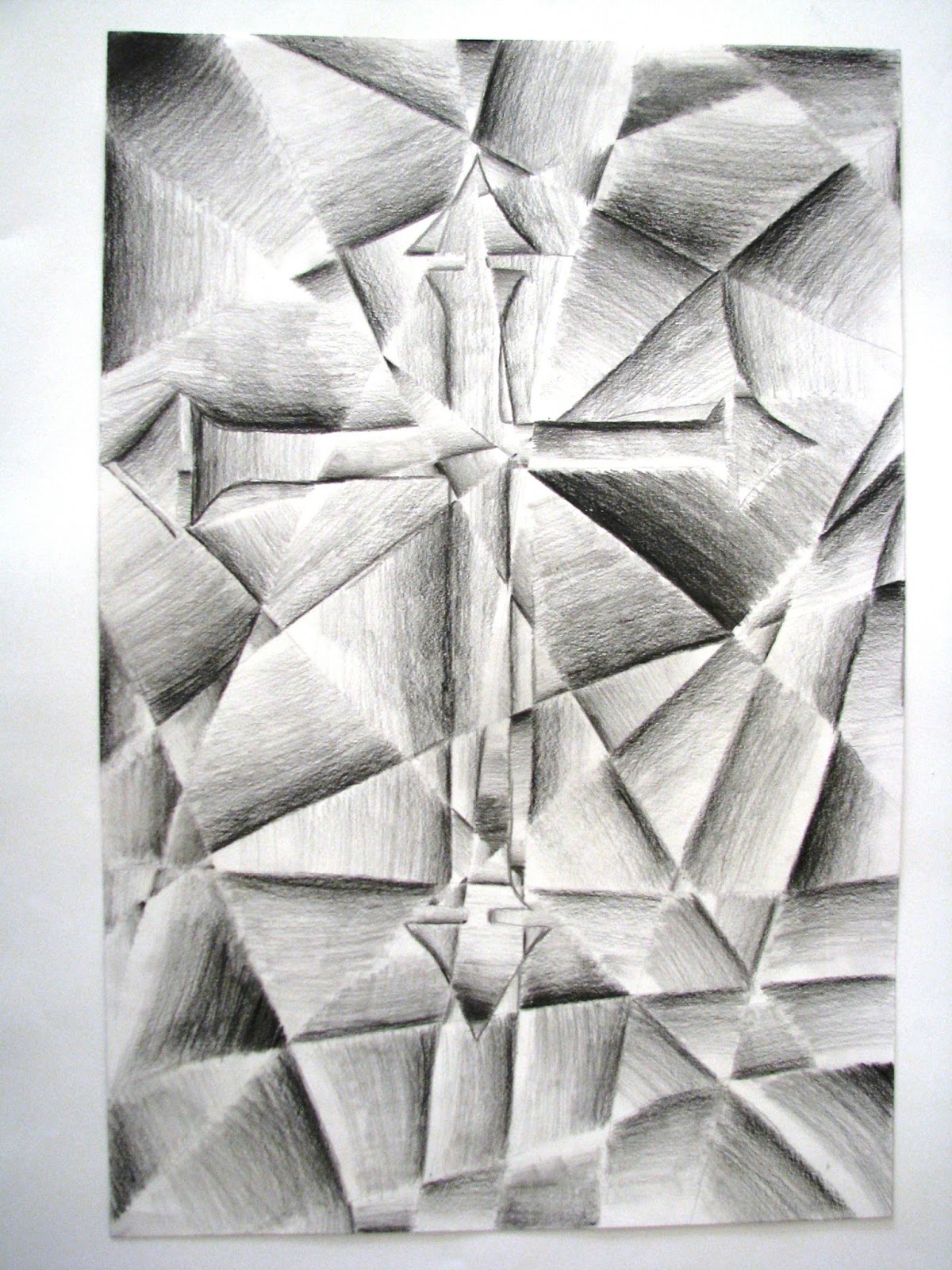 Easy Shattered Value Drawing