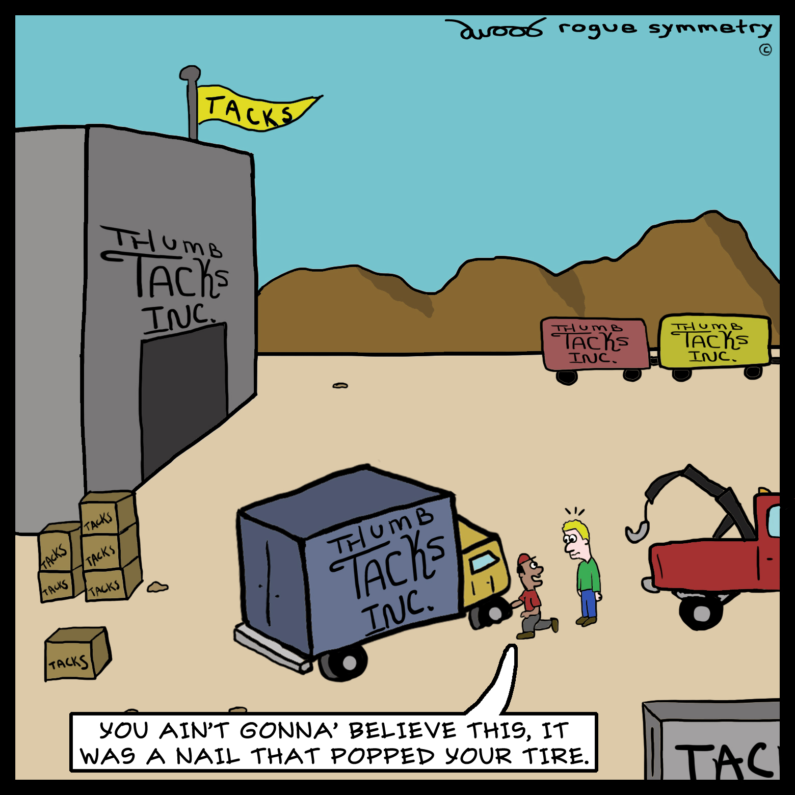 Derrick G Wood: A Comic About A Nail In A World of Tacks