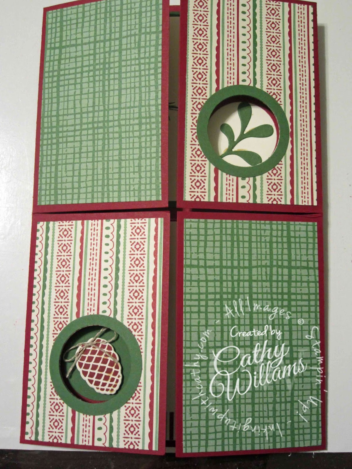 Inking It Up With Cathy: Cool Double Gate Fold Card...