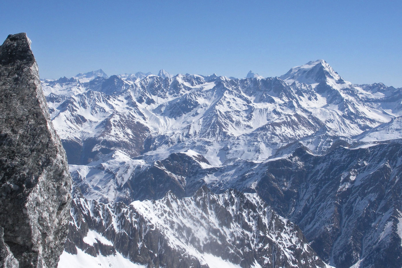 Balade à ski dans le bassin d'Argentière
