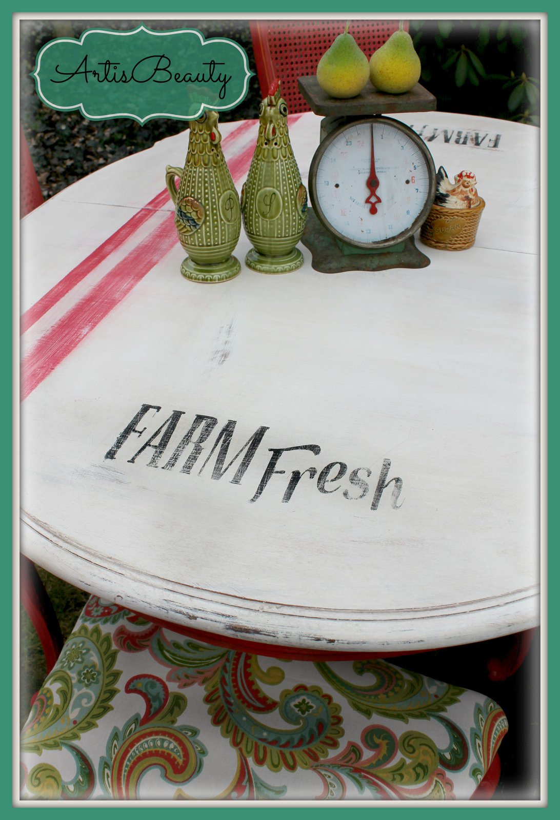 ART IS BEAUTY: FARM FRESH Dining Table and Chairs Makeover