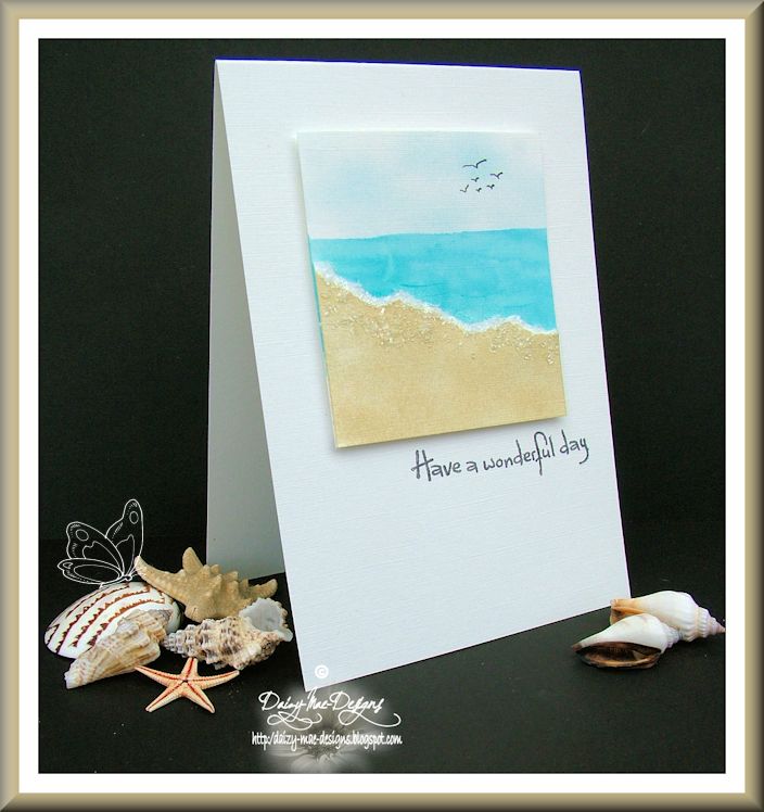 Daizy-Mae-Designs: Beach card