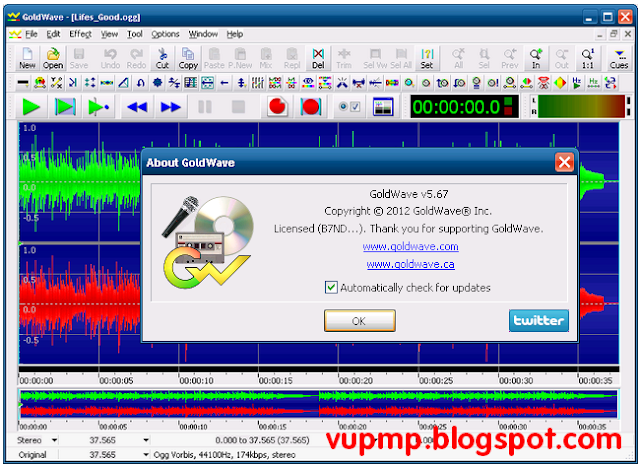 [GoldWave 5.67 Full + Keygen] - Phần mềm mix nhạc, phần mềm tách lời ...