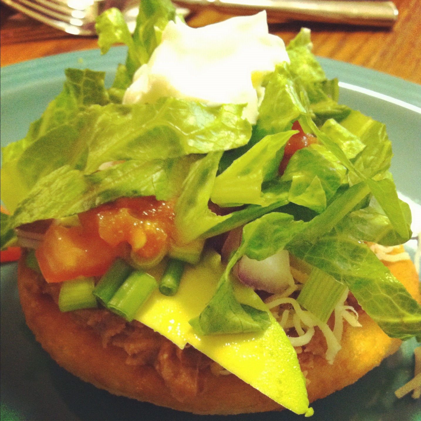 Home Sweet Holmes: Meatless March Meal #7: Navajo Tacos