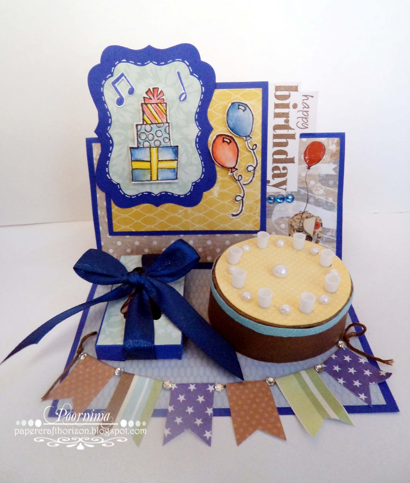 PAPER CRAFT HORIZON: 3D Cake Card