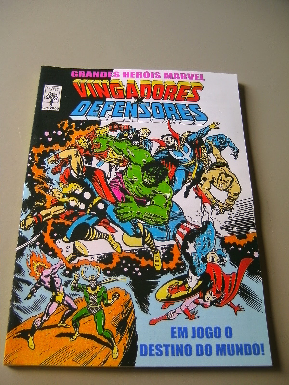 GRANDES HERÓIS MARVEL 08 - FAC SIMILES COLEÇÃO RESTAURADA