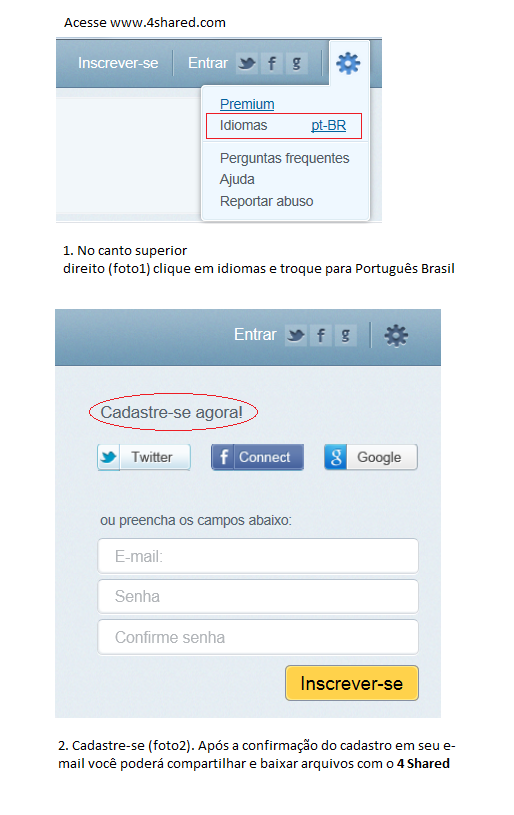Lela artes & cia: Como criar conta e baixar arquivo no 4 shared Lela artes & cia: Como criar conta e baixar arquivo no 4 shared
