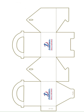 Clayminiatures: Delifrance bakery box template and paper bag logos