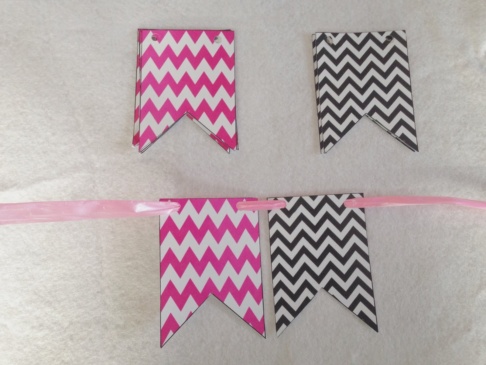 DIY Mini Pattern Bunting Flag (Cara Membuat Bendera Motif Kecil)