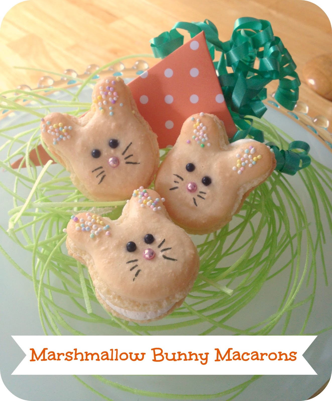 Marshmallow Bunny Macarons | Perfectly Katie Bear