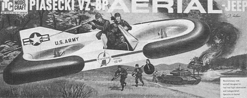 Le Piasecki Model 59K "Skycar" Flying Jeep.