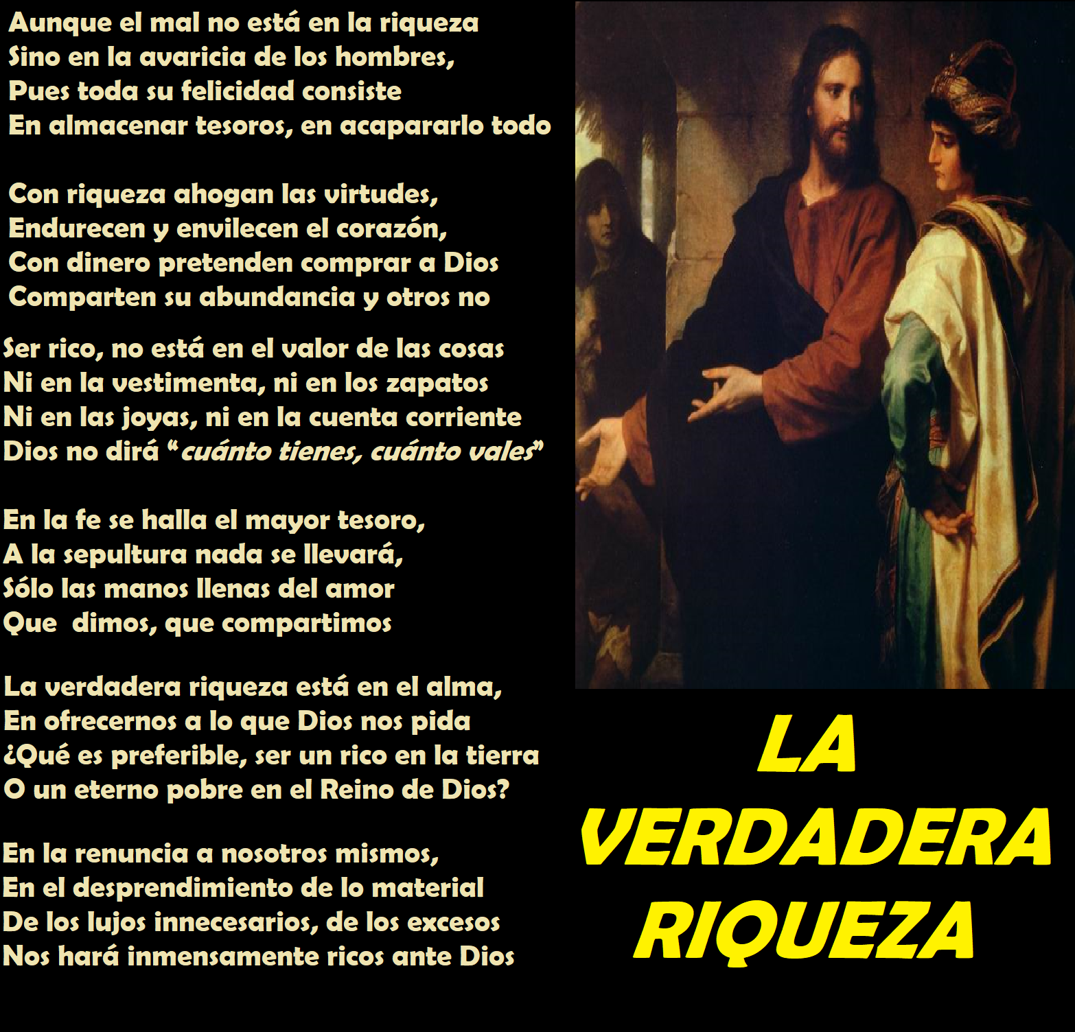 LA VERDADERA RIQUEZA