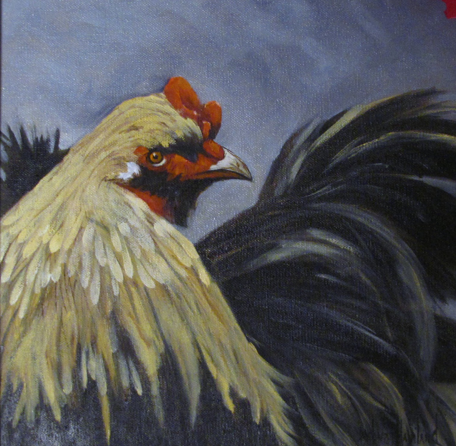 Where ART Lives Gallery Artists Group Blog: Fighting Rooster,oils on ...
