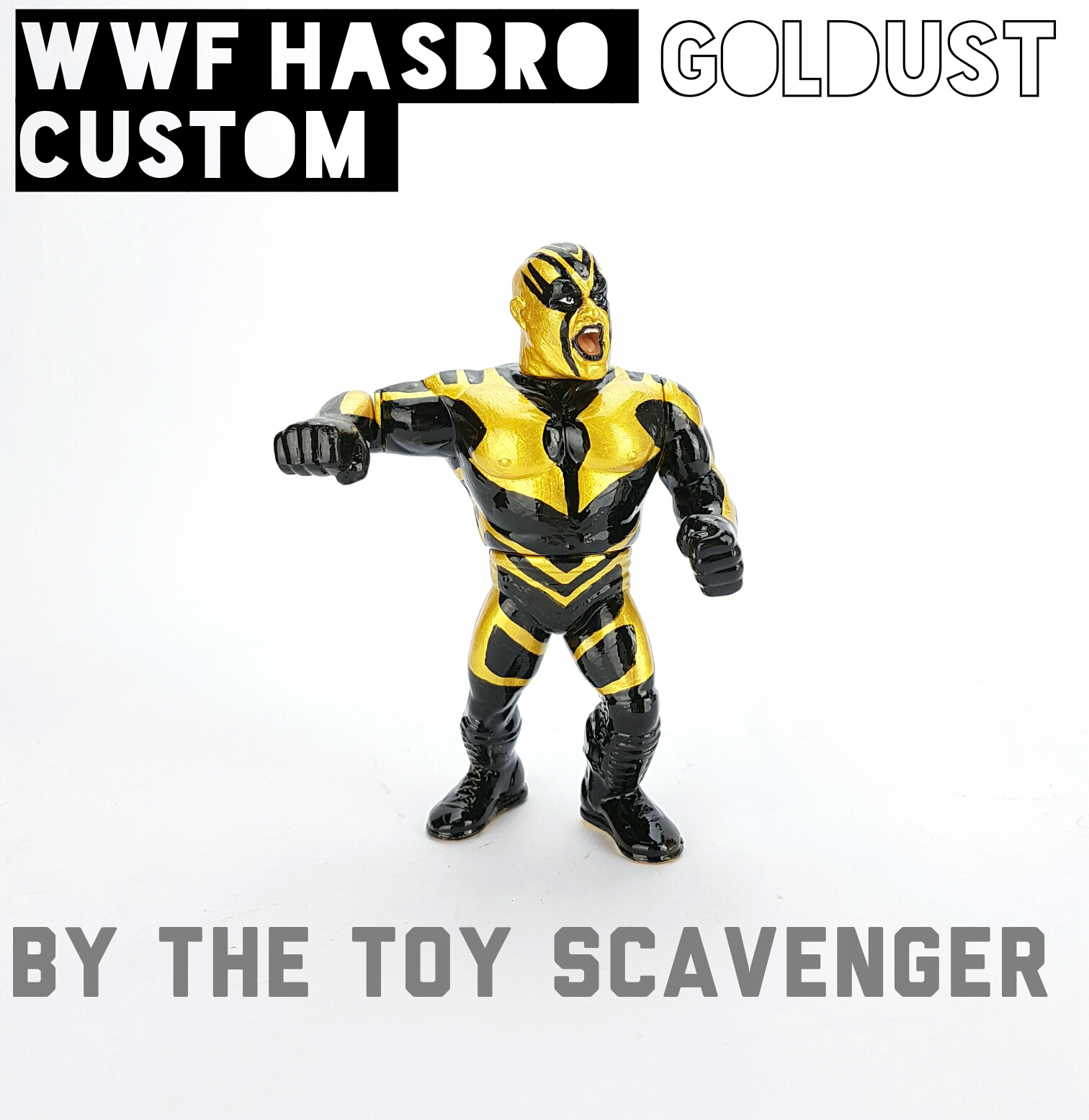 WWF Hasbro Custom Action Figures ☆ Goldust | Vintage Action Figures ...
