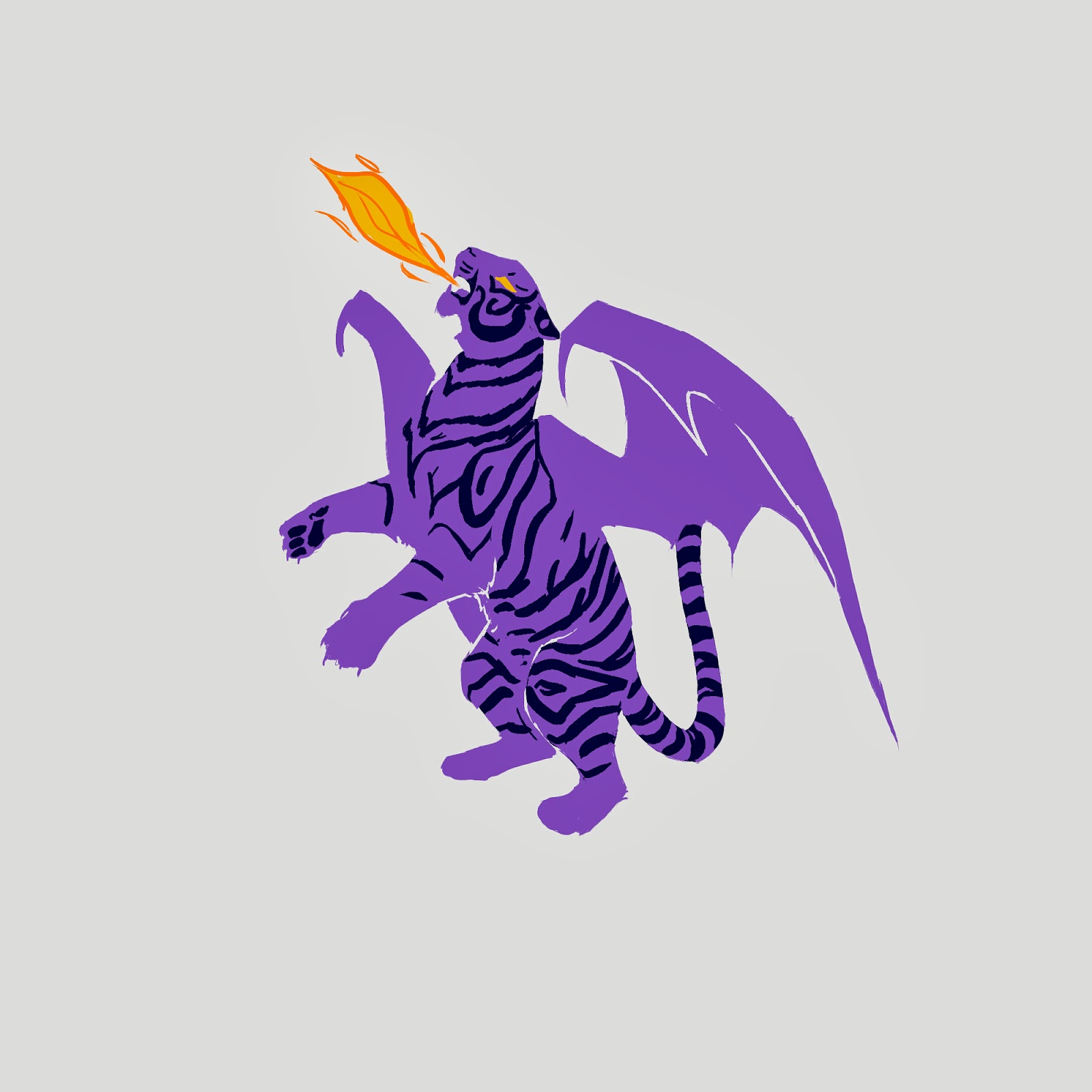 Purple Tigress Illustration: Purple Tigress Logo Designs