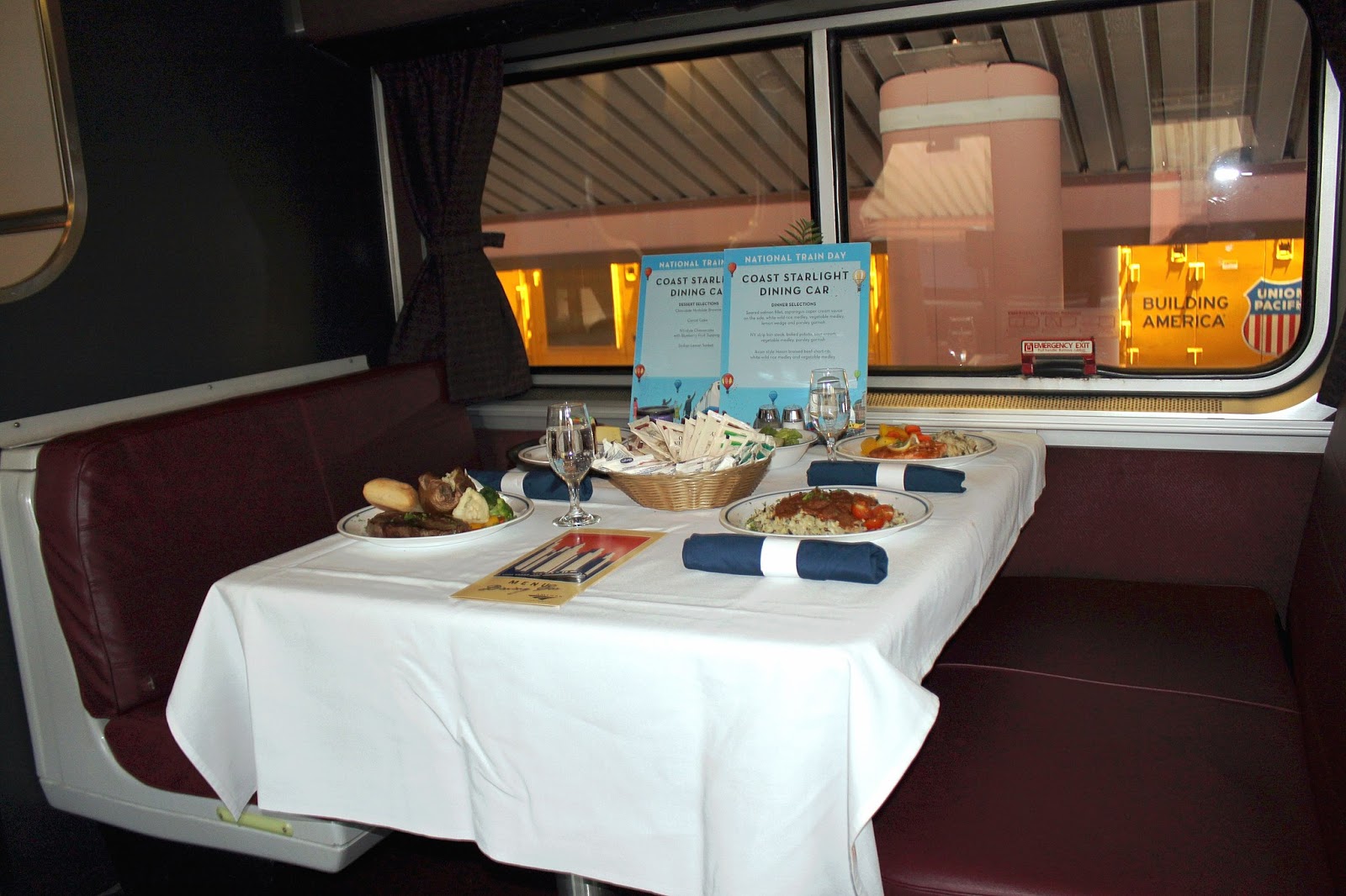 The Royal Novelist: Passenger Train Menus - Royal Research