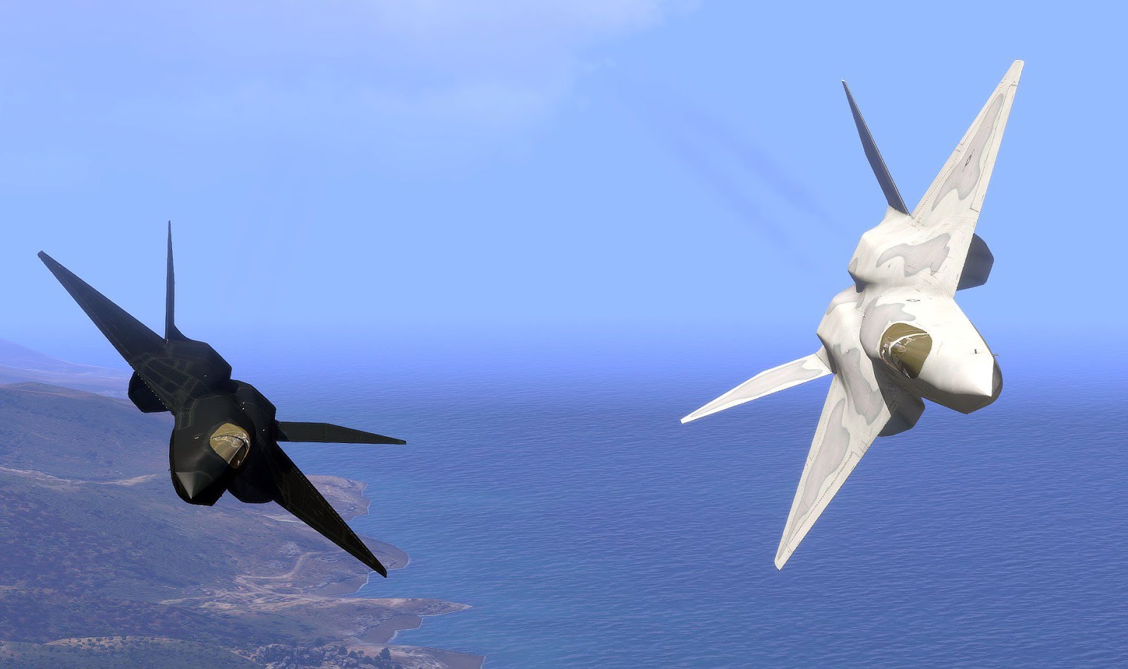 米軍のステルス戦闘機を 2 つ Arma 3 へ追加の F-23A Grey Ghost / XF-23 Black Phantom MOD ...