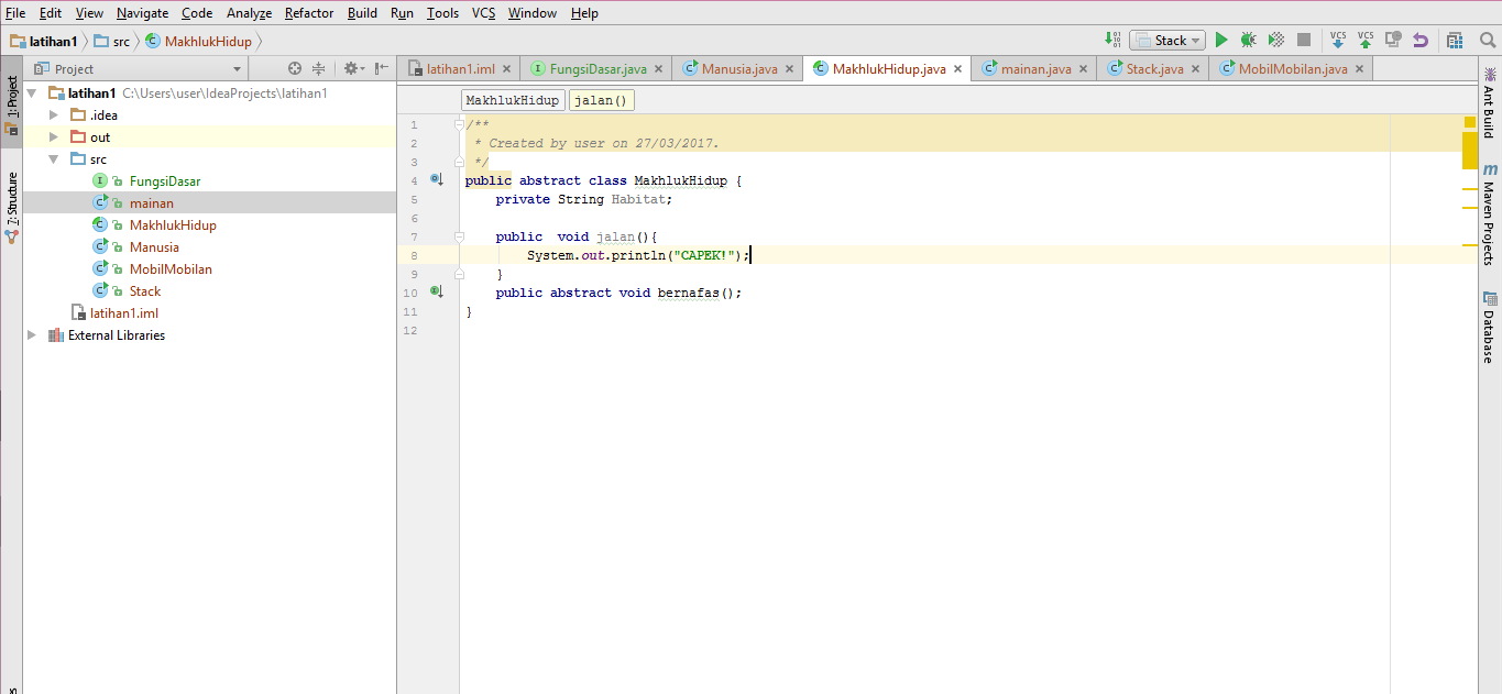 Interface dan Abstract Class pada Java