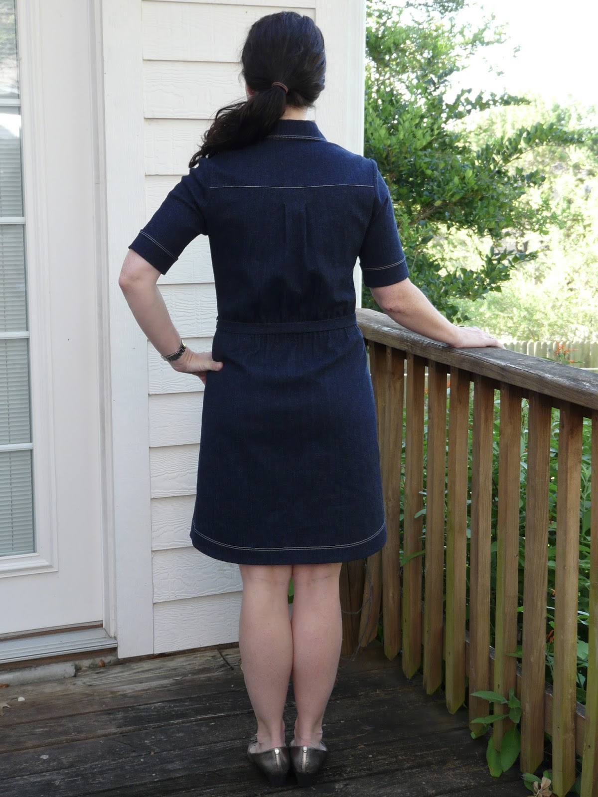Amanda's Adventures in Sewing: Simplicity 8014 - Denim shirtdress w ...
