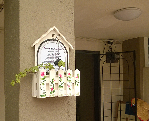 Francis' Junction: Francis' Weather Forecasting Stone