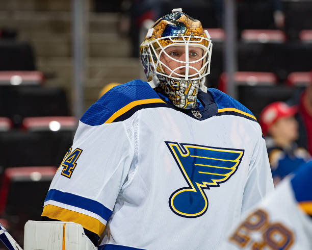 I Love Goalies!: Jake Allen 2018-19 Mask