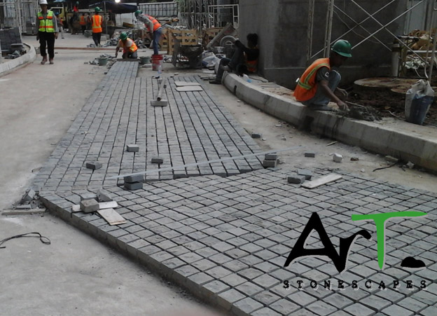 BATU ANDESIT Art Stonescapes: PEMASANGAN COBBLESTONE